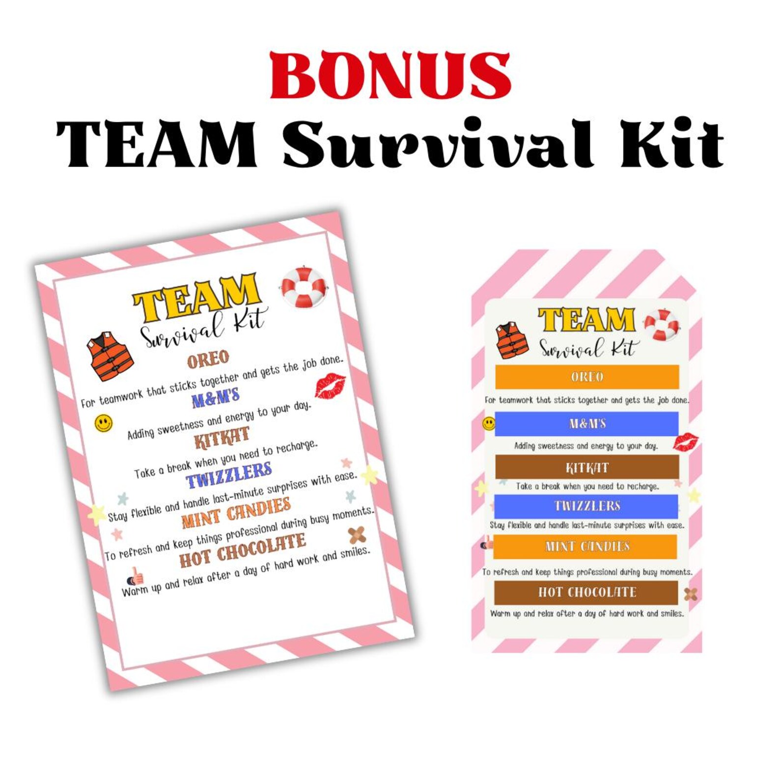 35 Employee Appreciation Sweet Treat Gift Tags (digital Download) - Etsy