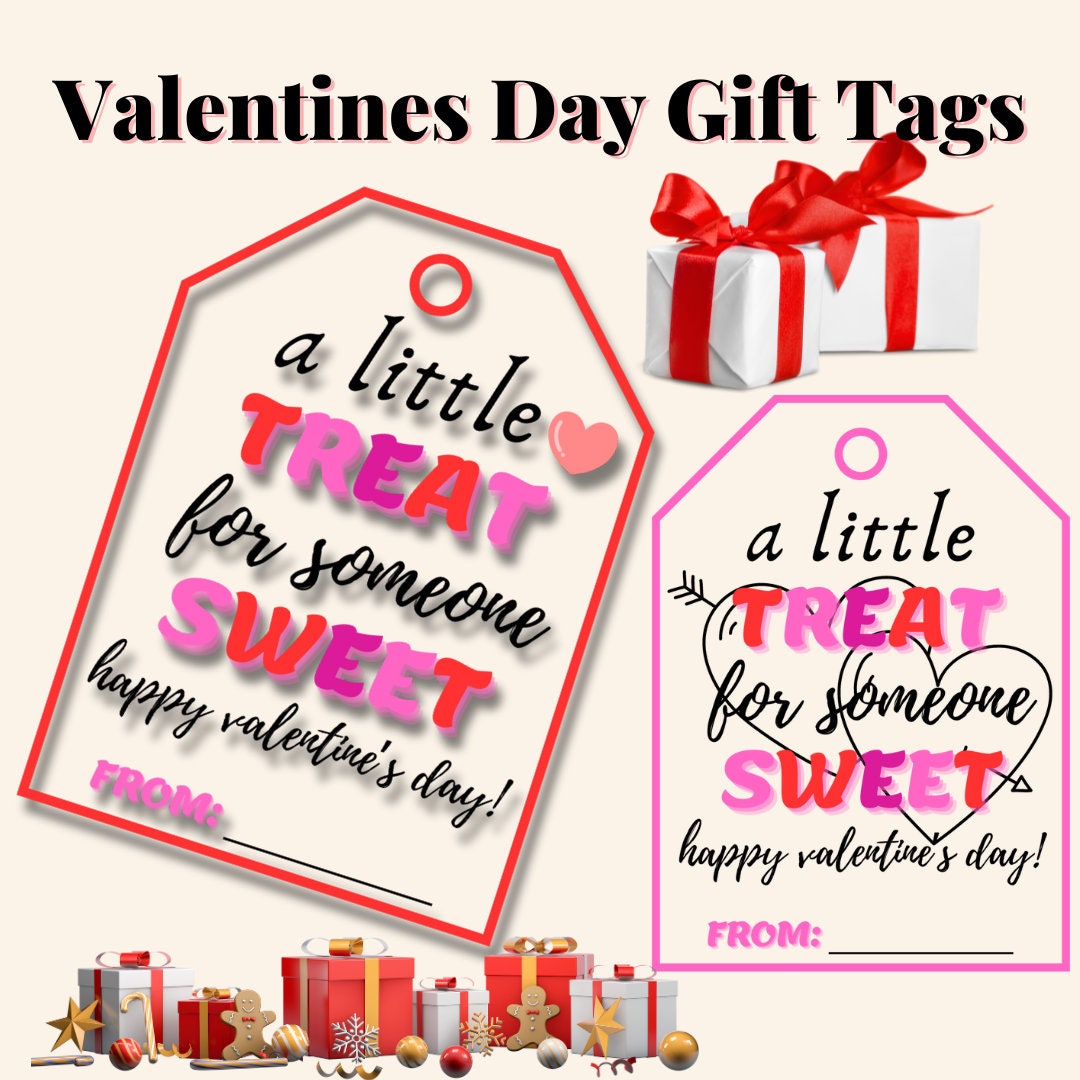 Valentines Day Gift Tags. Gift Tags for Valentine's Day. Printable PDF ...