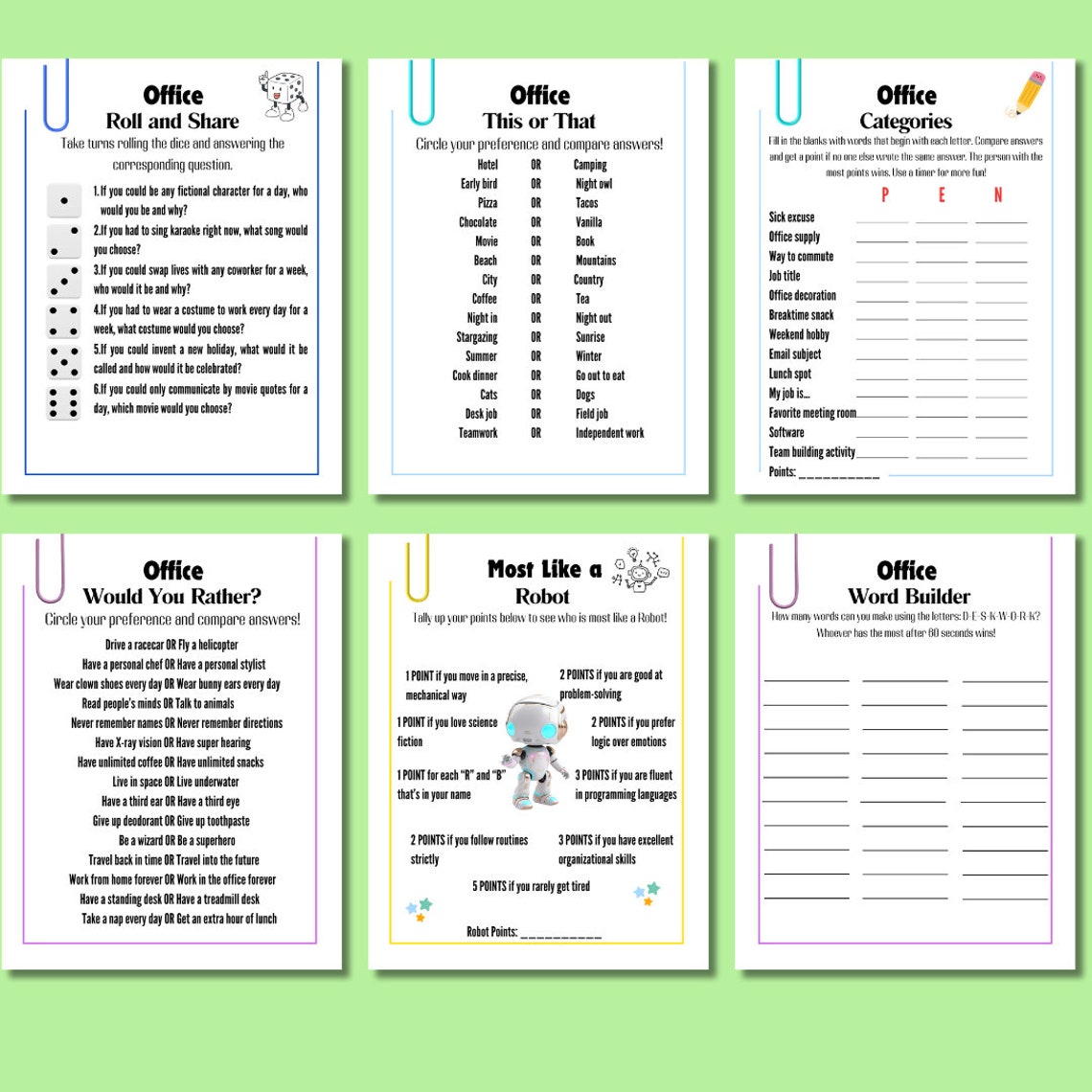 Office Party Games | Work Party Games | Staff Games | Team Meeting ...