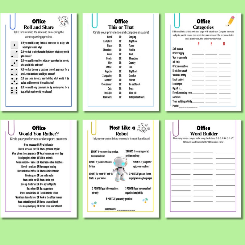 Office Party Games | Work Party Games | Staff Games | Team Meeting ...