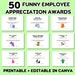 Funny Employee Appreciation Awards: 50 Printable Certificates (editable ...