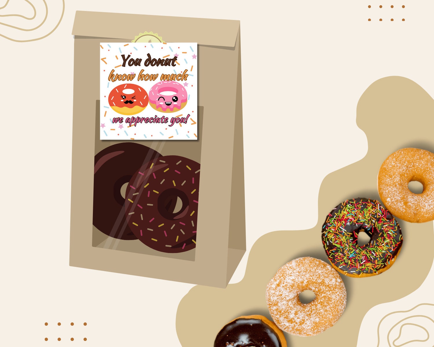 Appreciation Treat Tags Bundle: Teacher, Employee Thank You (digital ...