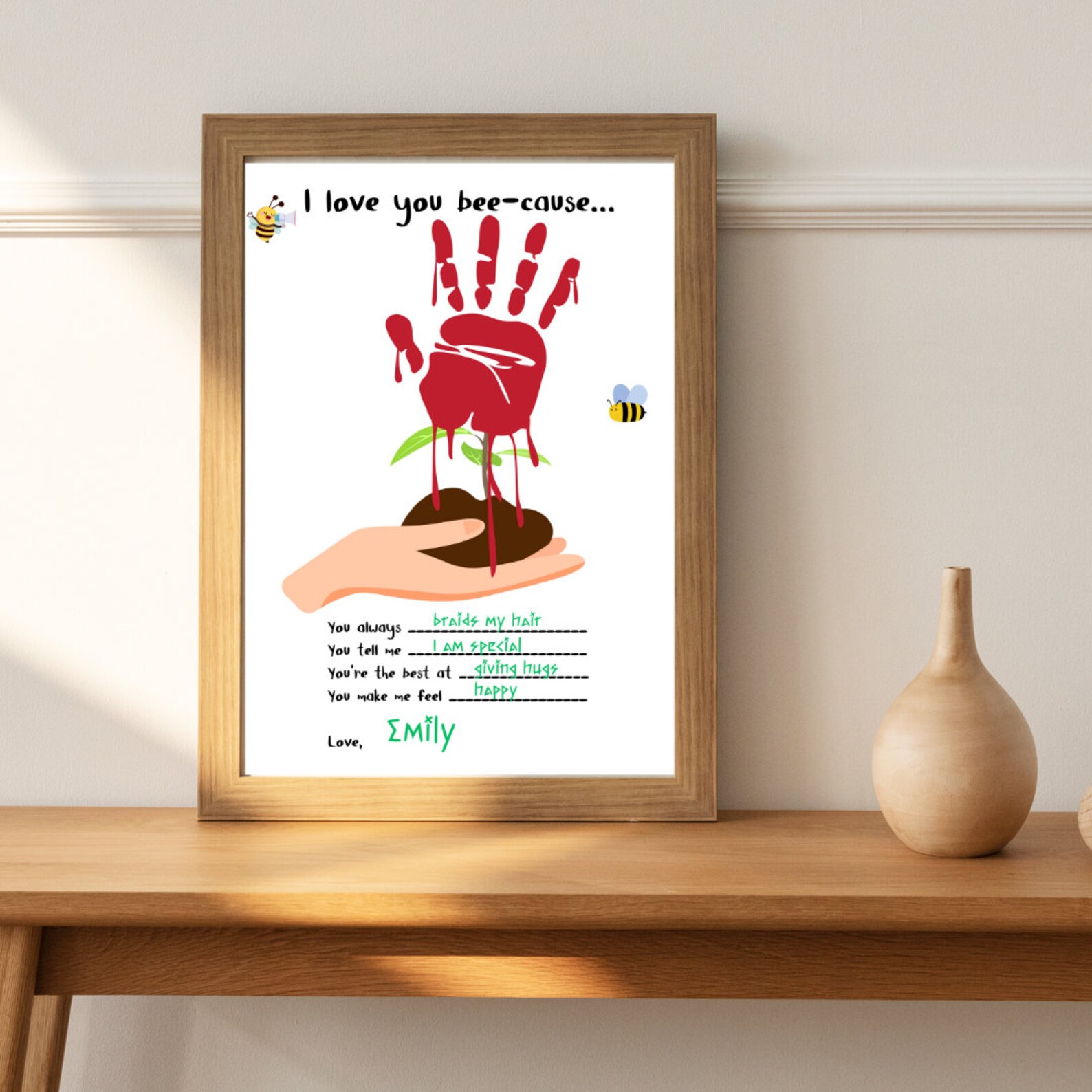 Mother's Day Garden Printable | Kids' Handprint Keepsake | Teacher and ...