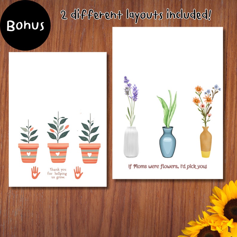 Mother's Day Garden Printable | Kids' Handprint Keepsake | Teacher and ...