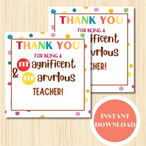 Teacher Appreciation Gift Tag, Starburst Gift Tags, Teacher ...
