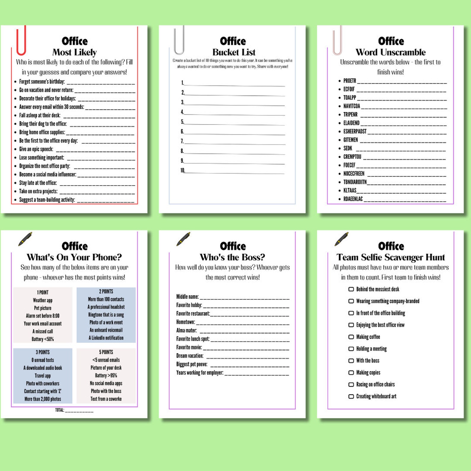 Office Party Games | Work Party Games | Staff Games | Team Meeting ...