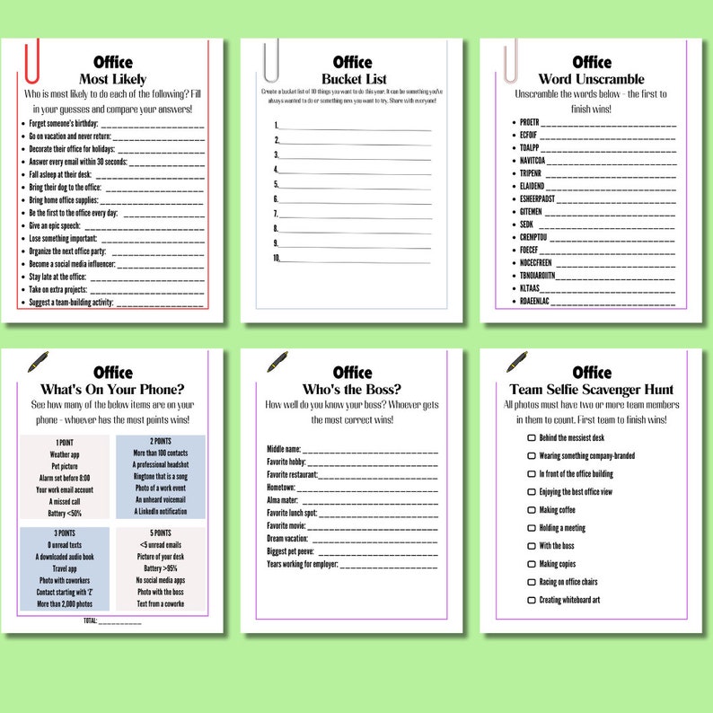 Office Party Games | Work Party Games | Staff Games | Team Meeting ...