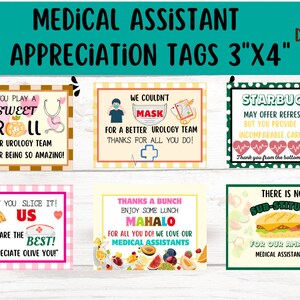 Medical Assistant Appreciation Week Snack Tag|week Appreciation Gift ...