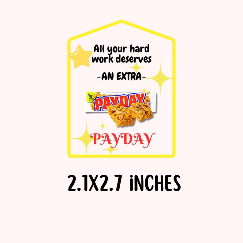 Employee Appreciation Candy Bar Gift Tags: Thank You Notes (PDF) - Etsy