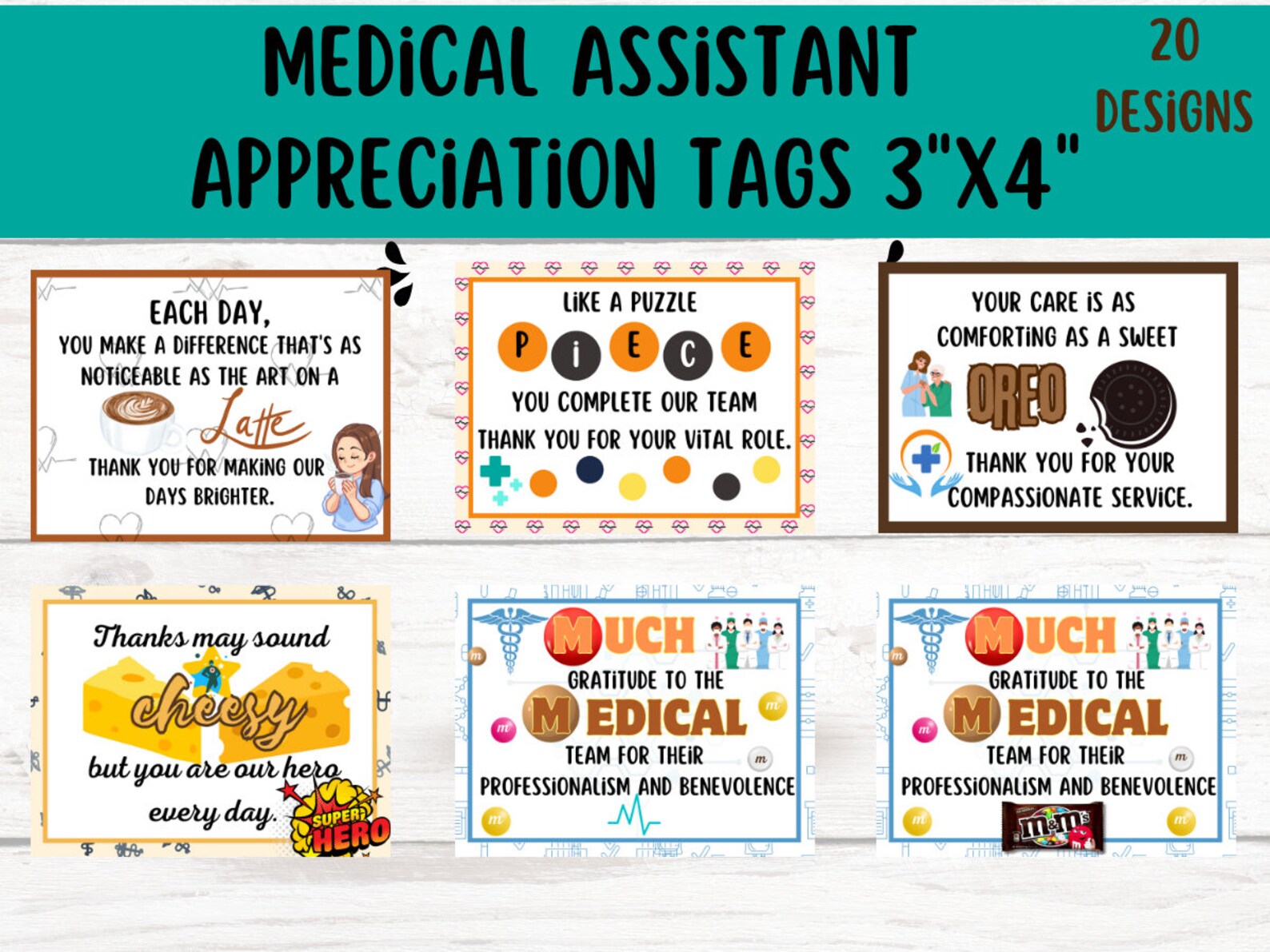 Medical Assistant Appreciation Week Snack Tag|week Appreciation Gift ...