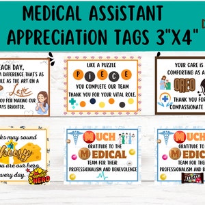 Medical Assistant Appreciation Week Snack Tag|week Appreciation Gift ...