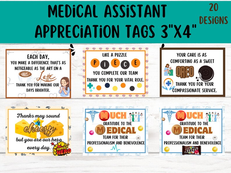 Medical Assistant Appreciation Week Snack Tag|week Appreciation Gift ...