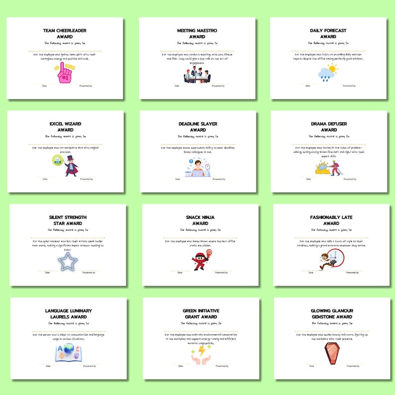 Funny Employee Appreciation Awards - 50 Printable Staff Recognition ...