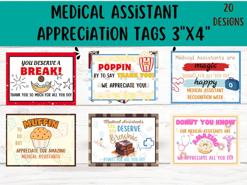 Medical Assistant Appreciation Week Snack Tag|week Appreciation Gift ...