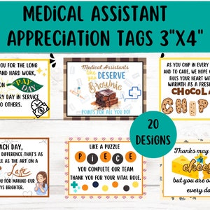 Medical Assistant Appreciation Week Snack Tag|week Appreciation Gift ...