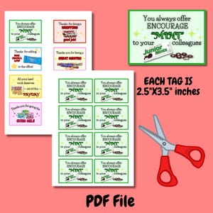 Employee Appreciation Tags | Candy Bar Gift Tag | Treat Tags | Employee ...