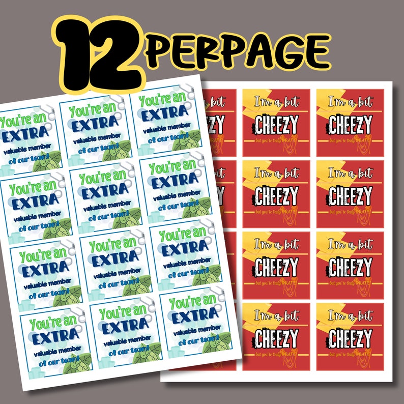 Snack & Candy Appreciation Tags: Teacher, Employee, Nurse (printable ...