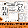 Feed the Pumpkin Task Box Center Beginning Sound & Counting up to 10 ...