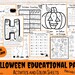Halloween Educational Pack |halloween Bundle | Halloween Worksheets for ...