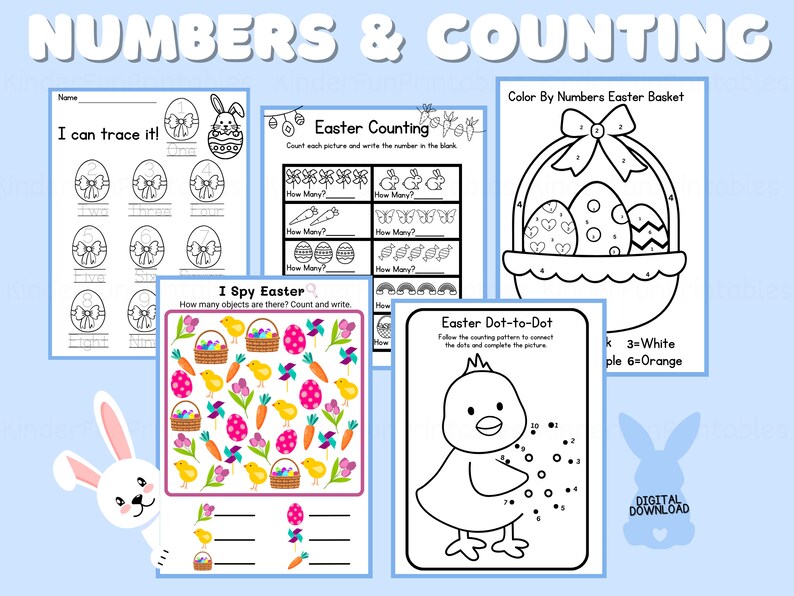 Easter Activity Pack Coloring Sheets Worksheets for Kids Activities for ...