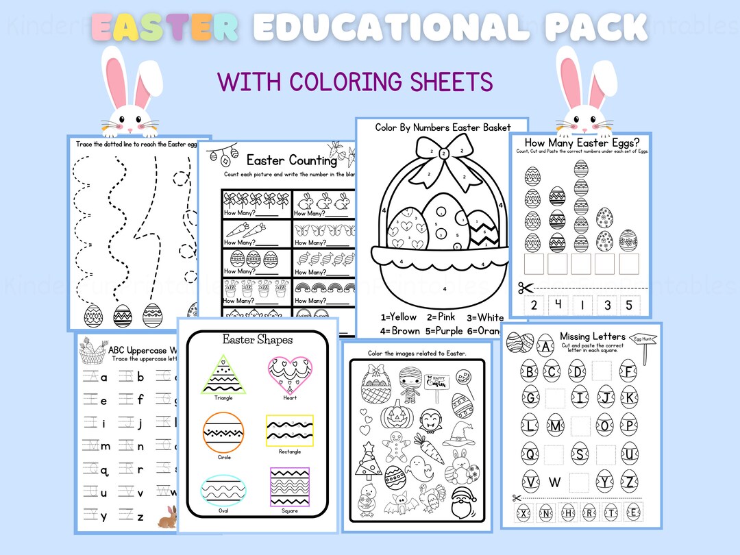 Easter Activity Pack| Coloring Sheets| Worksheets for Kids| Activities ...