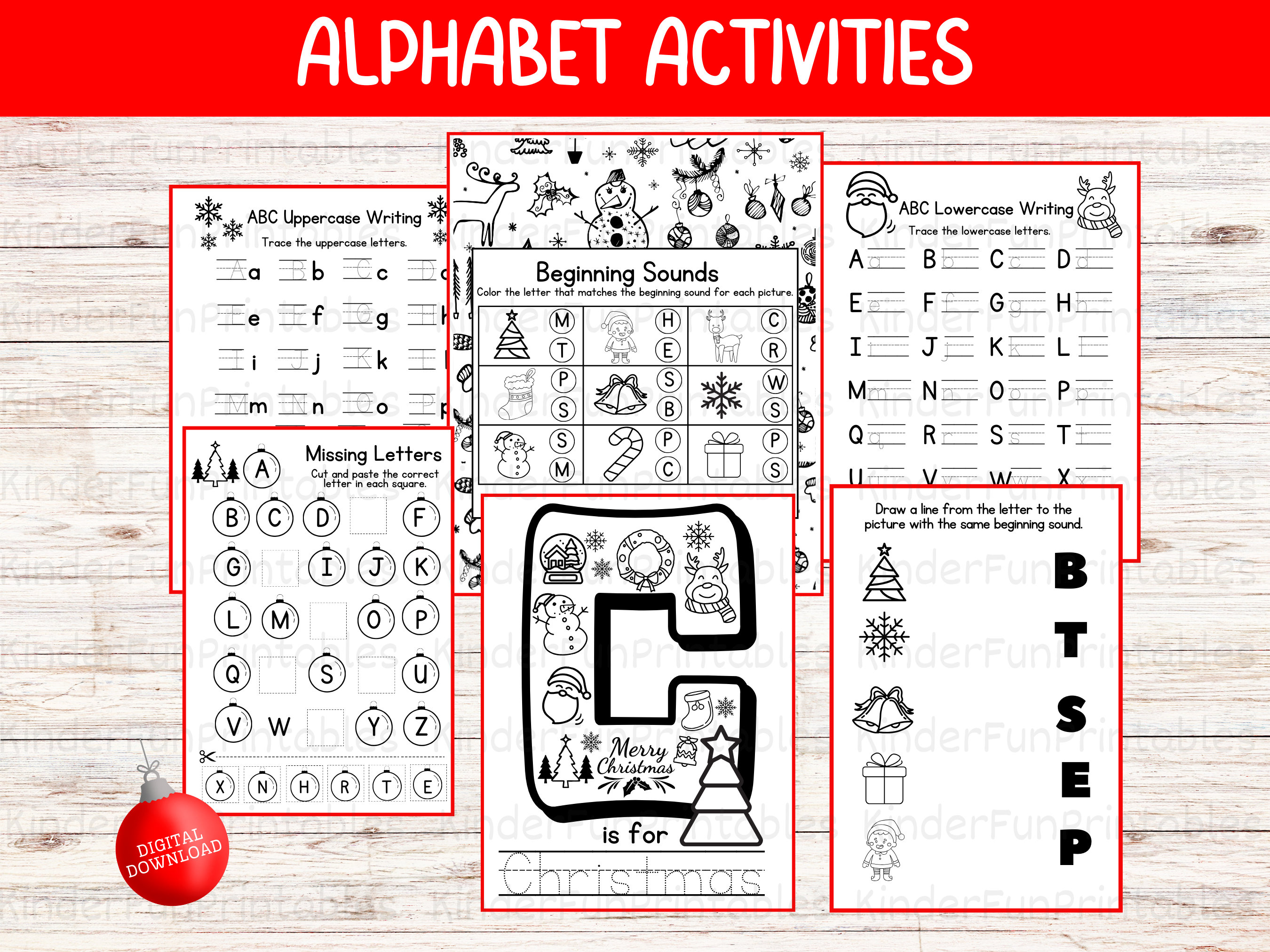 Christmas Educational Pack |christmas Bundle | Christmas Worksheets for ...