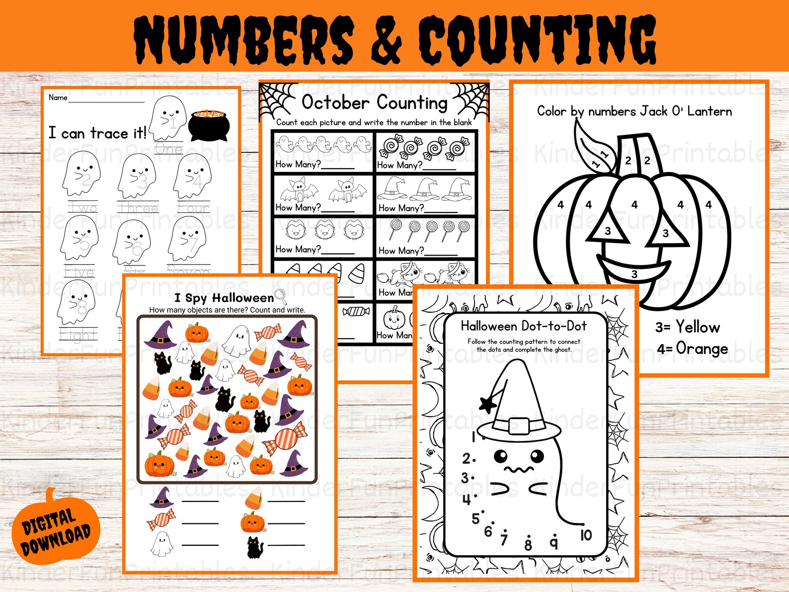 Halloween Educational Pack |halloween Bundle | Halloween Worksheets for ...