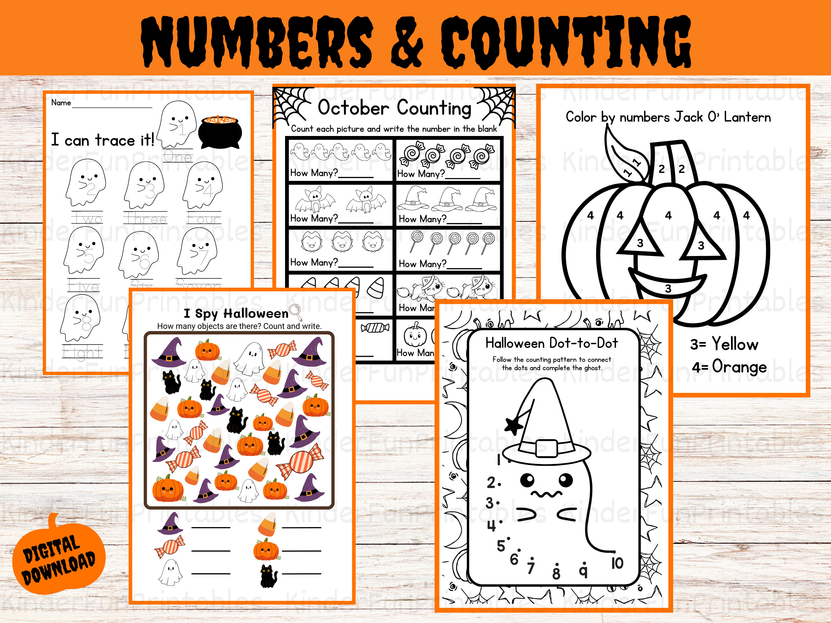Halloween Educational Pack |halloween Bundle | Halloween Worksheets for ...