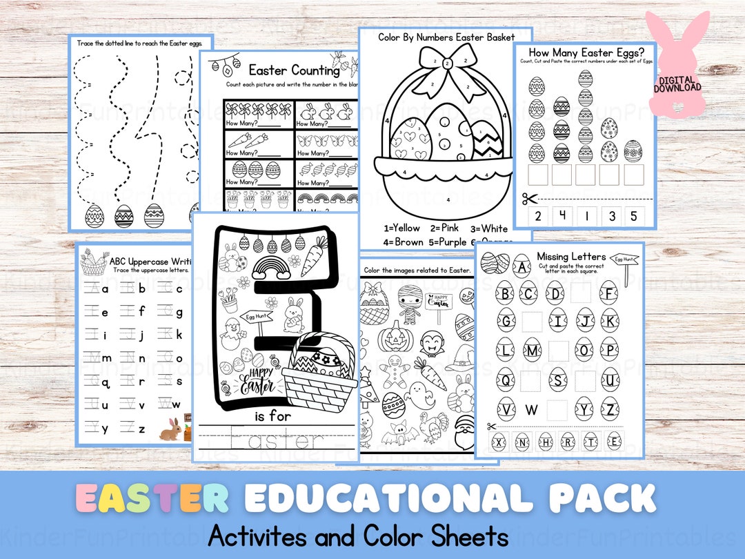 Easter Educational Pack| Coloring Pages| Easter Bundle| Easter ...