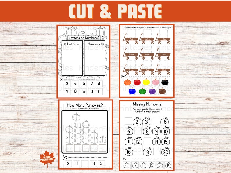 Fall Educational Pack |fall Bundle| Fall Worksheets for Kids | Fall ...