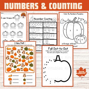 Fall Educational Pack |fall Bundle| Fall Worksheets for Kids | Fall ...