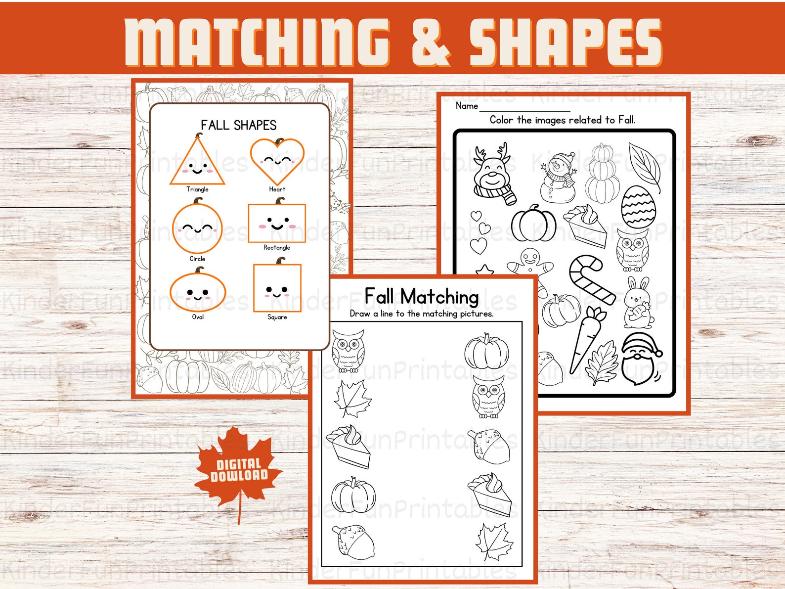 Fall Educational Pack |fall Bundle| Fall Worksheets for Kids | Fall ...