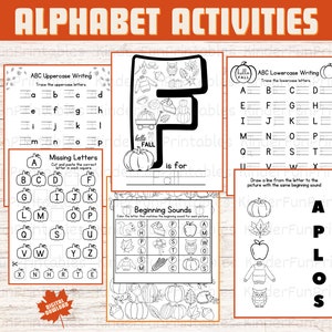 Fall Educational Pack |fall Bundle| Fall Worksheets for Kids | Fall ...