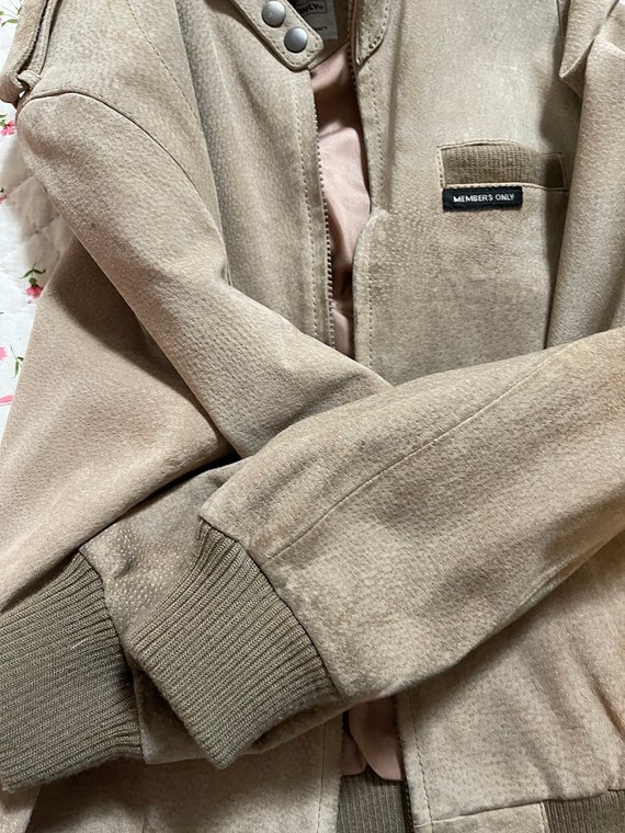 Women's Members only tan suede jacket - Gem