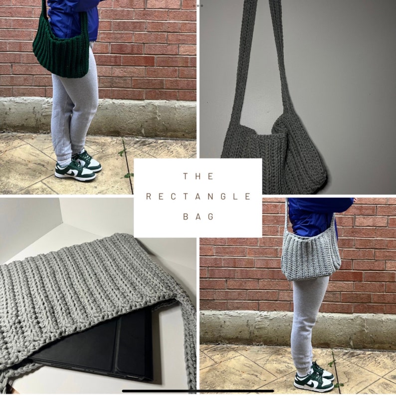 Rectangle Bag | Beginner Friendly Crochet Pattern (PDF) - Etsy