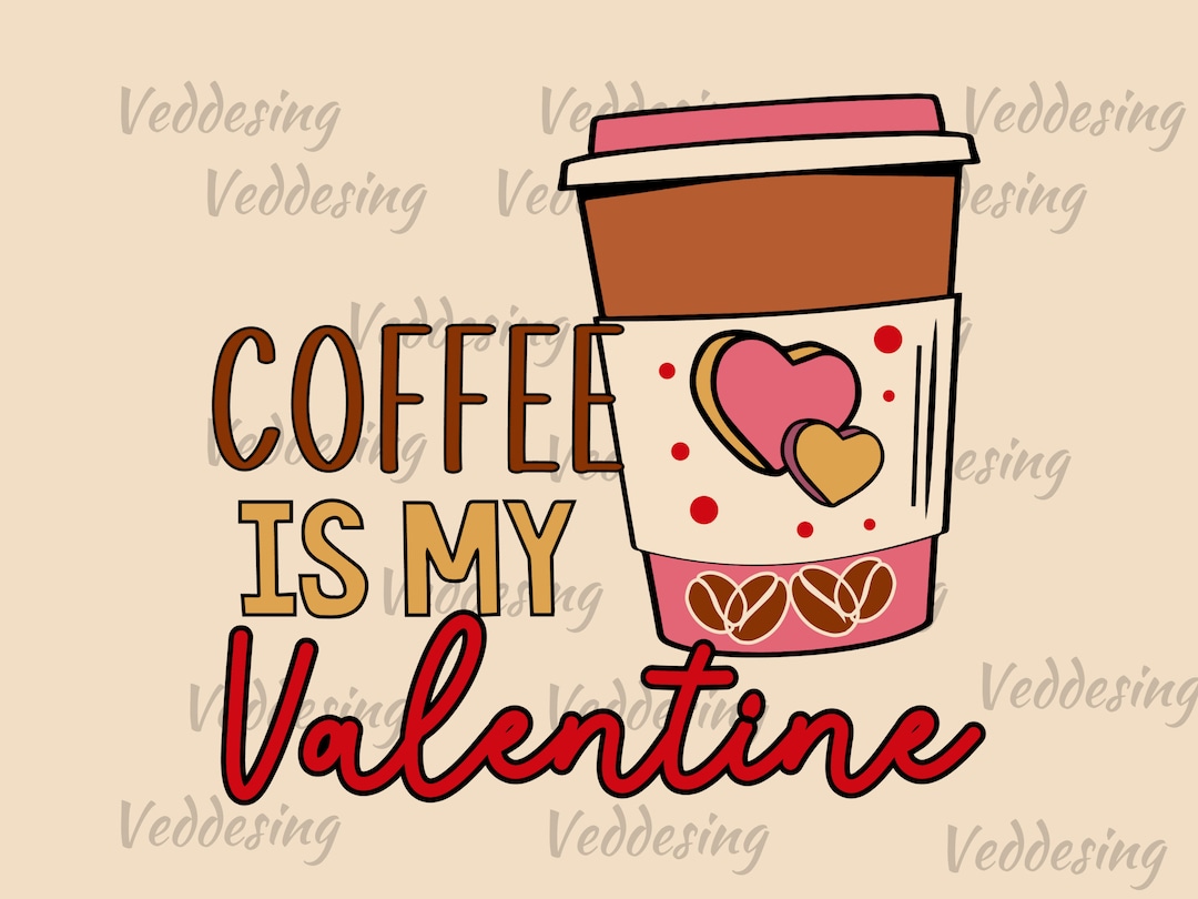 Valentine Coffee Clipart, DIGITAL DOWNLOAD, Watercolor Coffee Mug ...