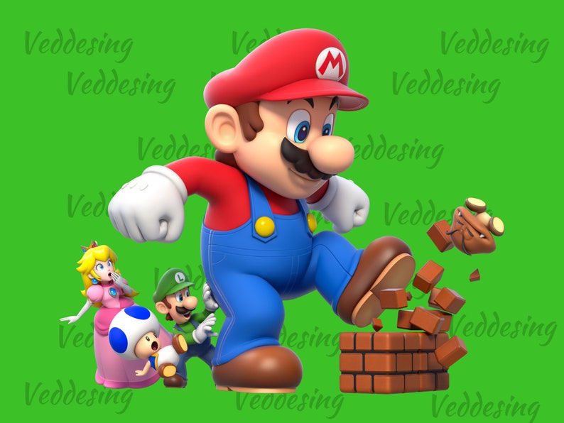 Super Mario Png, Mario Png, - Etsy