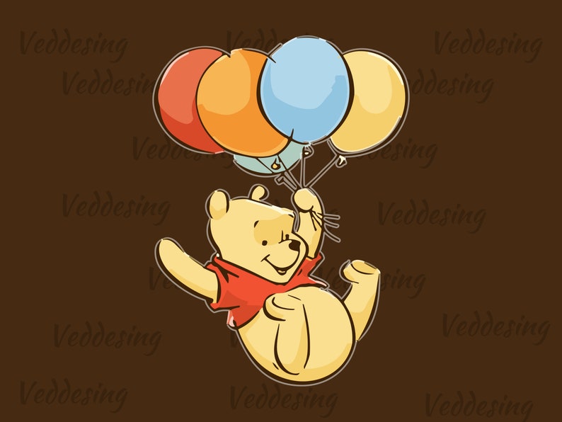 Set of Sublimation Designs With Classic Winnie the Pooh and Other ...