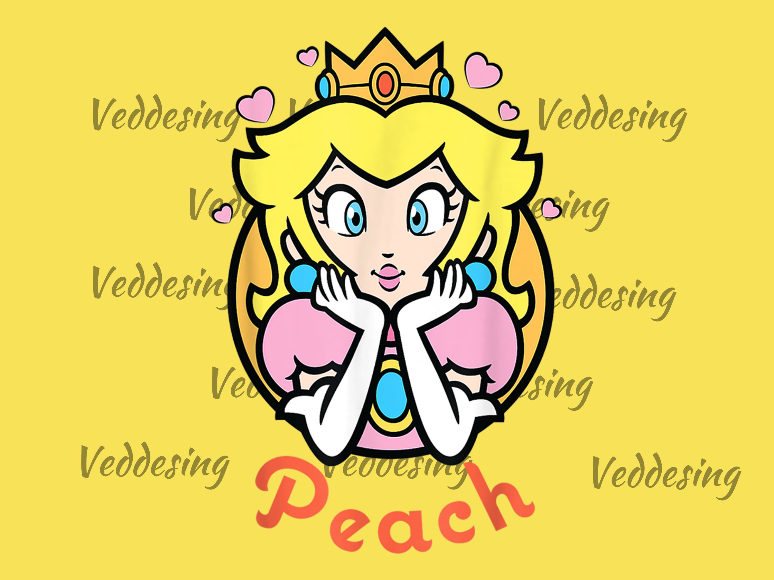 Princess Peach Png, Mario Princess Png, Princess Peach, Super Mario - Etsy