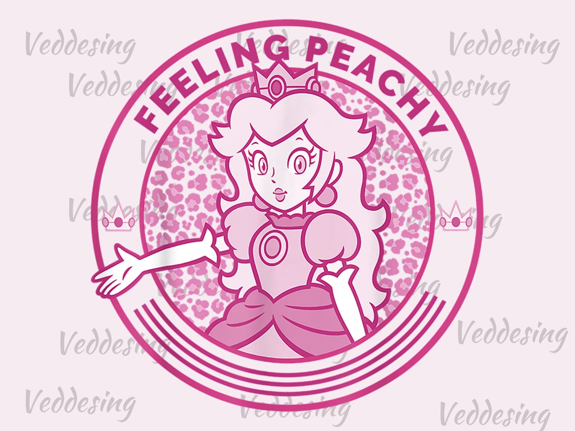 Princess Peach Png, Mario Princess Png , Princess Peach Png - Etsy