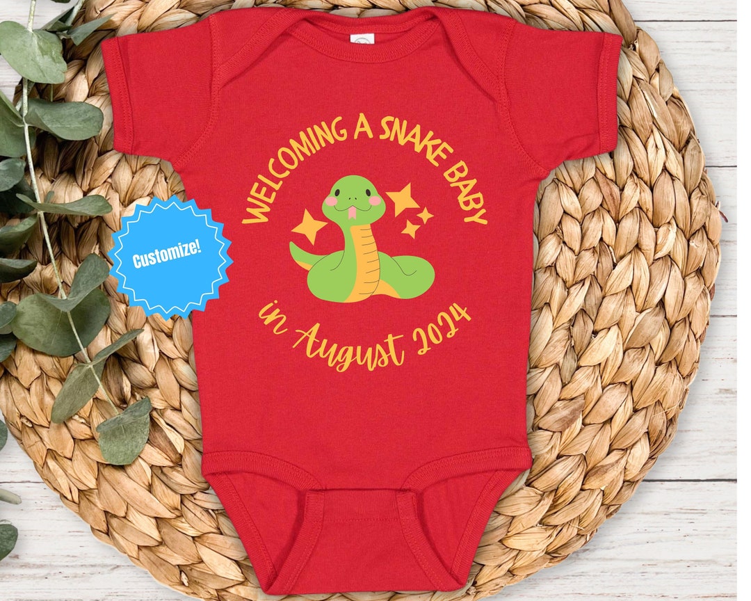 Custom Snake Bodysuit for Baby Lunar New Year Chinese New Year Outfit ...