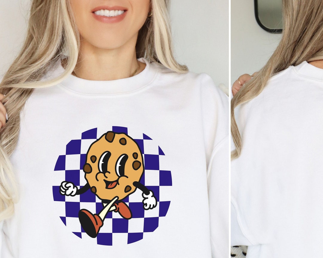 Cookie Sweater Retro Checker Board Sweatshirt Outfit for Bake Sale Gift ...