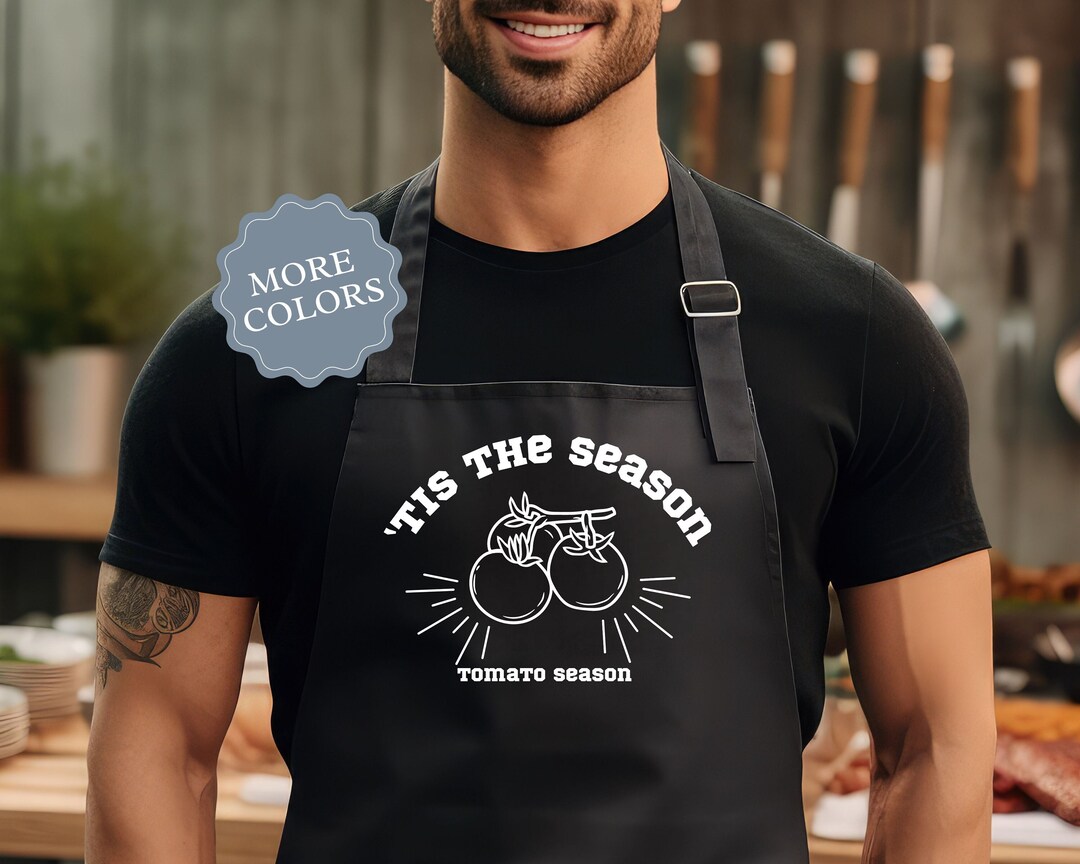 Gardening Apron Tomato Season Funny Apron Gift for Gardener Present for ...