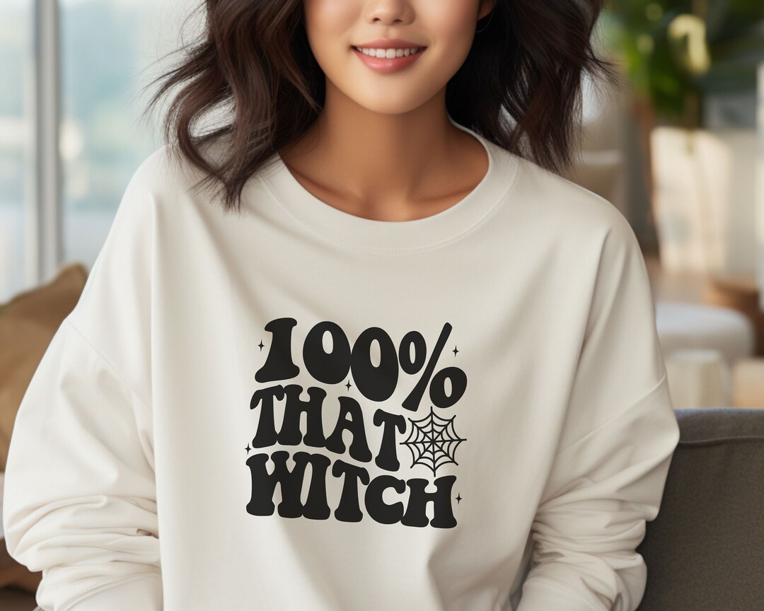 Witch Sweater for Halloween Outfit for Trick or Treating, Trendy Pumpkin Patch Outfit for Photos ...