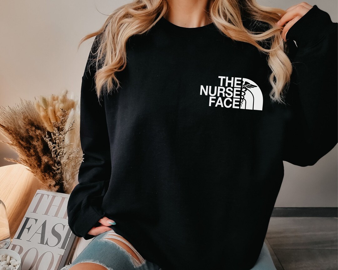 Nurse Sweater the Nurse Face Rn Sweatshirt for Work Outfit Hospital ...