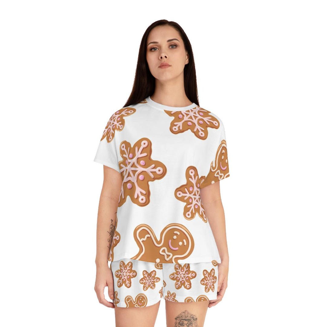 Christmas Gingerbread PJ Set womens - Etsy