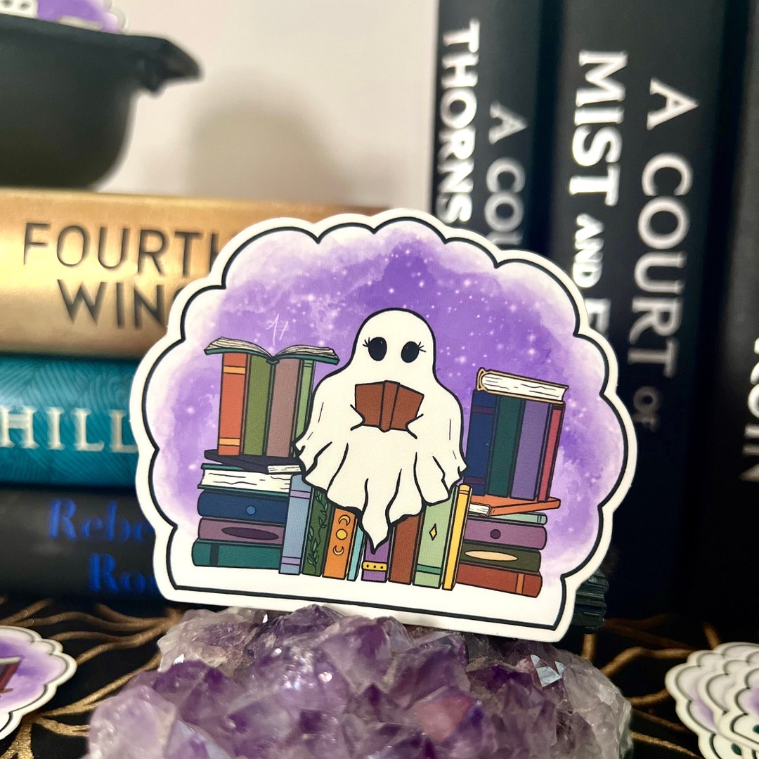 Spooky Bookish Sticker Waterproof - Etsy