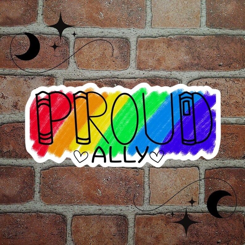 Proud Ally Sticker - Etsy