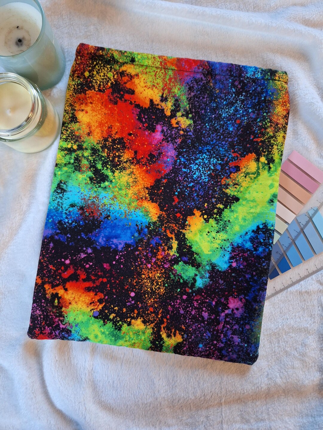 Paint Splatter Book Sleeve - Etsy