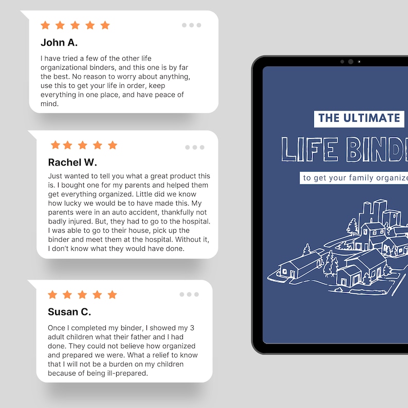 The Ultimate Life Binder | in Case of Emergency Binder | Family ...